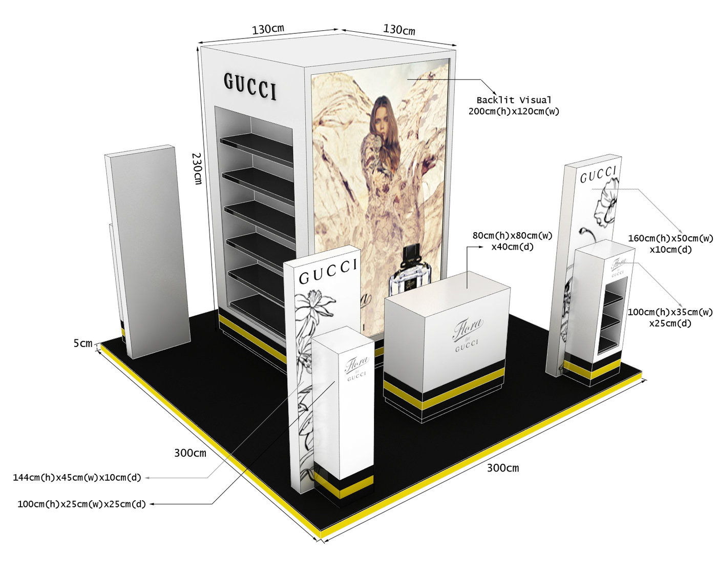 Mall podium & pose kiosks design by yahkoob valappil at Coroflot.com