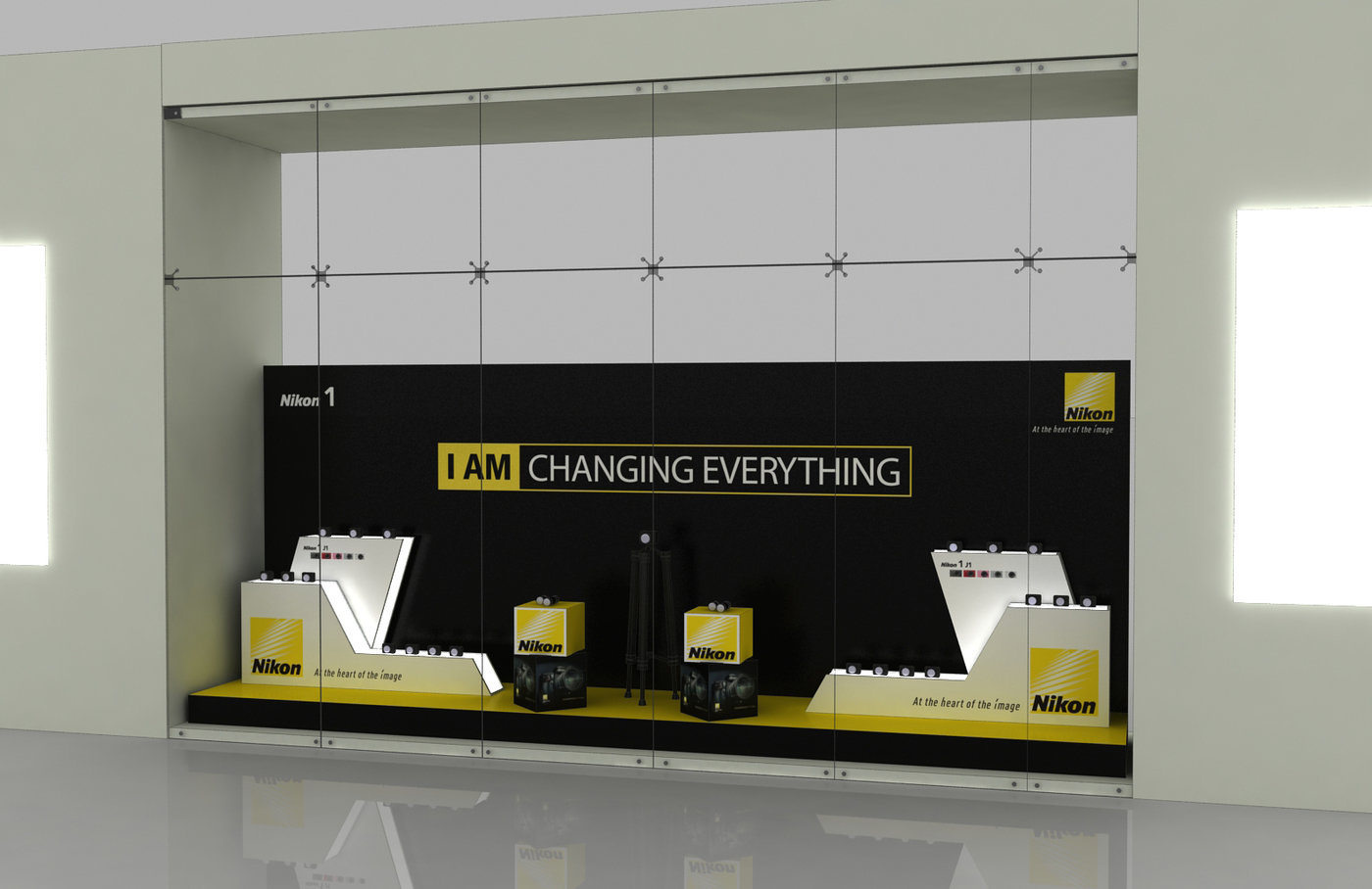 Mall podium & pose kiosks design by yahkoob valappil at Coroflot.com