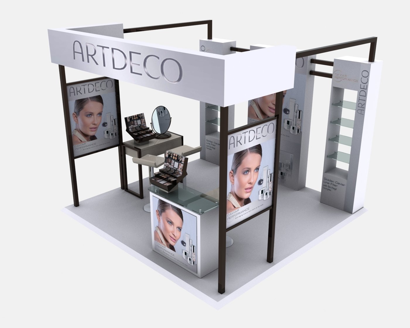 Mall podium & pose kiosks design by yahkoob valappil at Coroflot.com