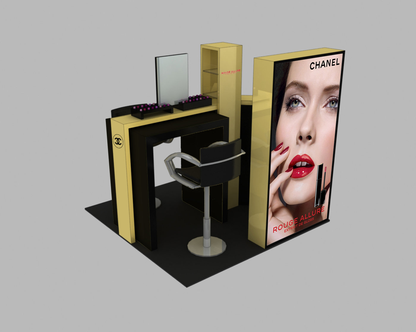Mall podium & pose kiosks design by yahkoob valappil at Coroflot.com