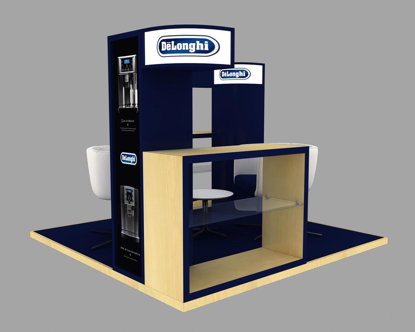 Mall podium & pose kiosks design by yahkoob valappil at Coroflot.com