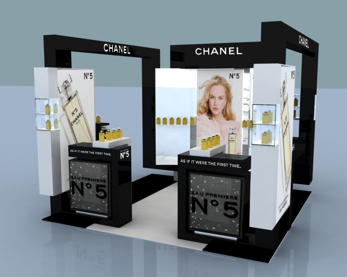 Mall podium & pose kiosks design by yahkoob valappil at Coroflot.com