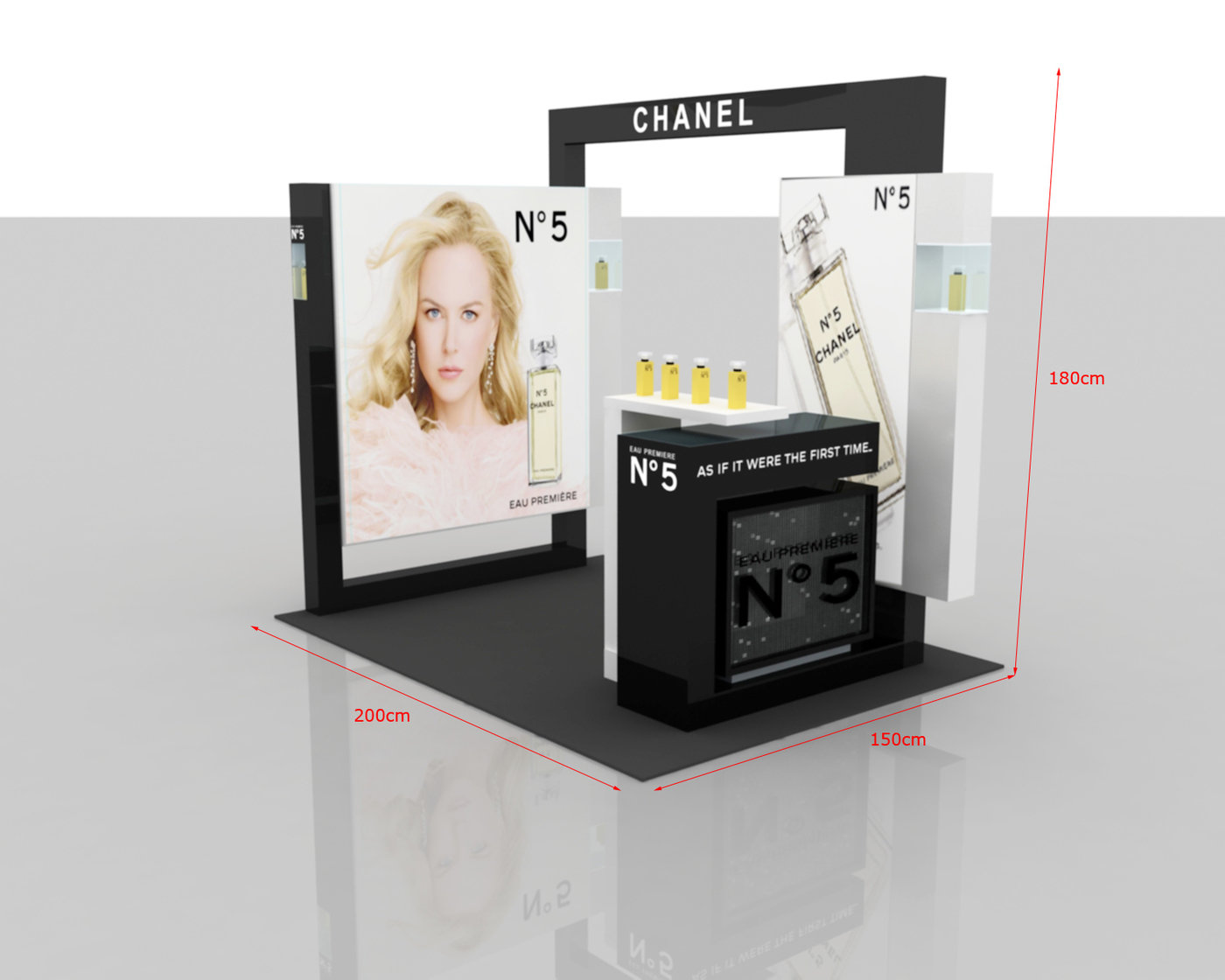 Mall podium & pose kiosks design by yahkoob valappil at Coroflot.com