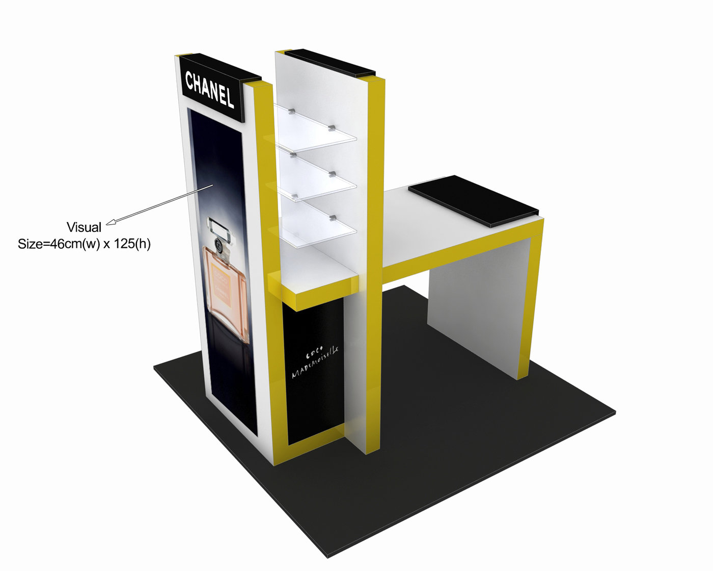 Mall podium & pose kiosks design by yahkoob valappil at Coroflot.com