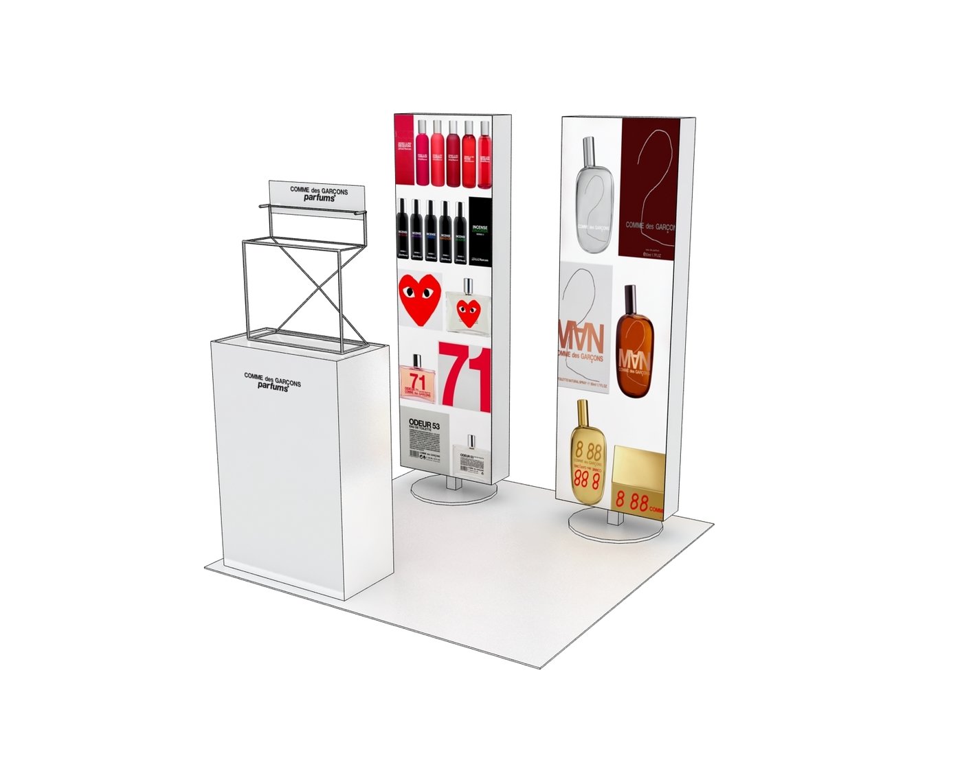 Mall podium & pose kiosks design by yahkoob valappil at Coroflot.com