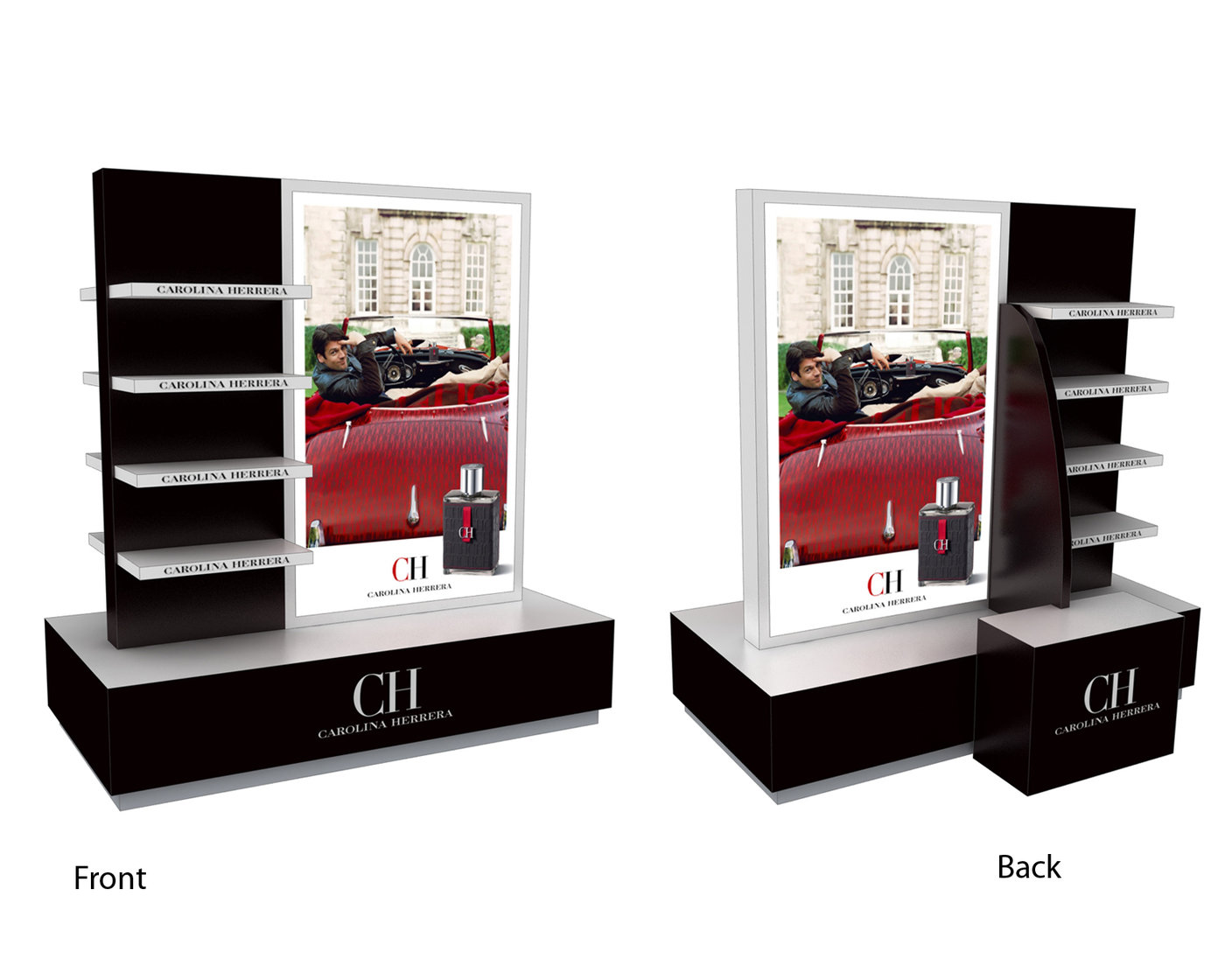 Mall podium & pose kiosks design by yahkoob valappil at Coroflot.com