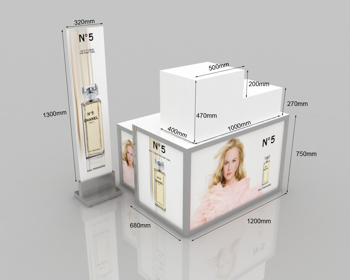 Mall podium & pose kiosks design by yahkoob valappil at Coroflot.com