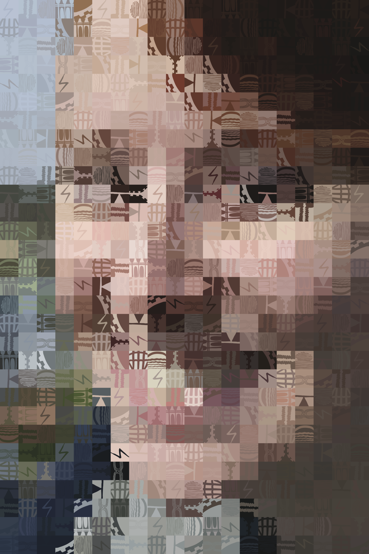 Pixelated Portrait By Emily Fisher At Coroflot