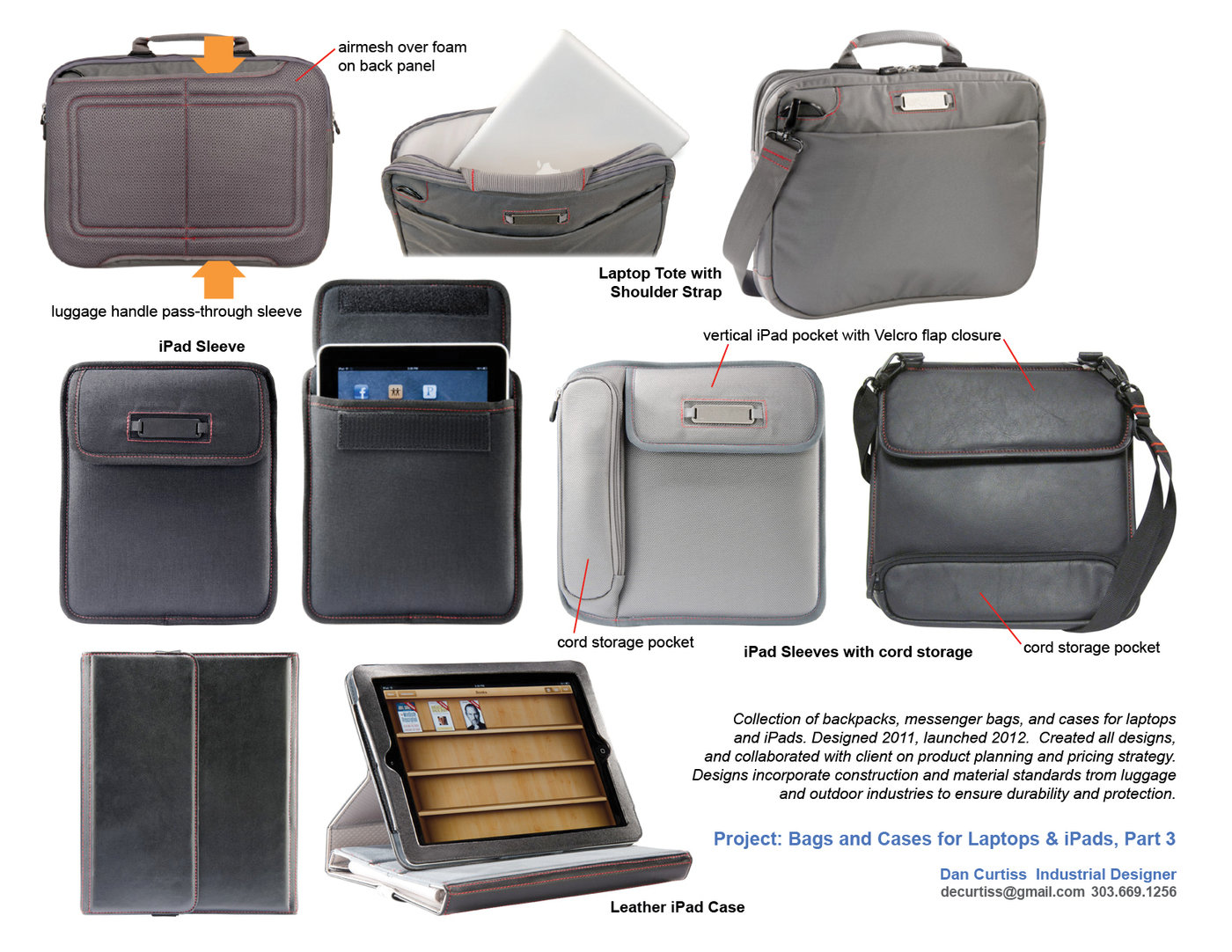 Designs for Laptop Cases, Back-to-School Packs, and Work Packs by Dan ...