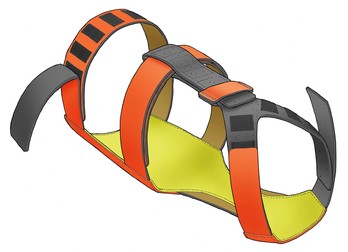 Safety Skid Plate for Hunting Dogs by Dan Curtiss at Coroflot.com