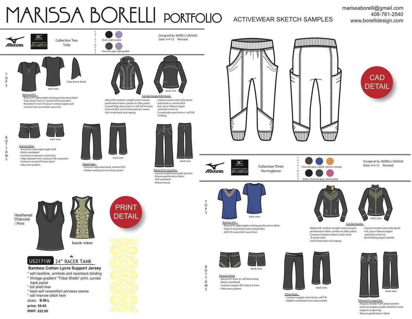 Activewear Design by Marissa Borelli at Coroflot.com