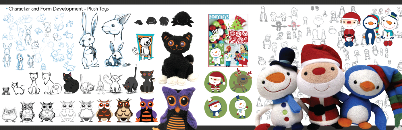 Character and Form Development - Plush Toys by Justin Wood at Coroflot.com