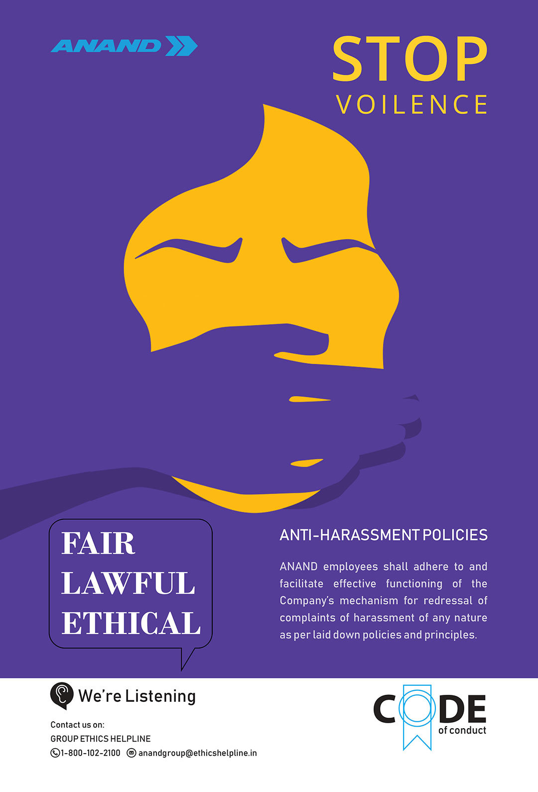 Code of Conduct_Poster & Logo Design by shamshad Alam at Coroflot.com