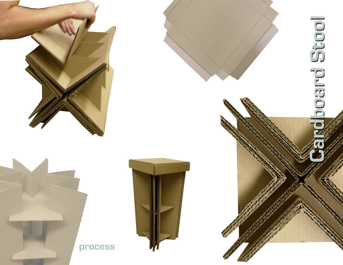 Cardboard Stool by Chase Meyers at Coroflot.com