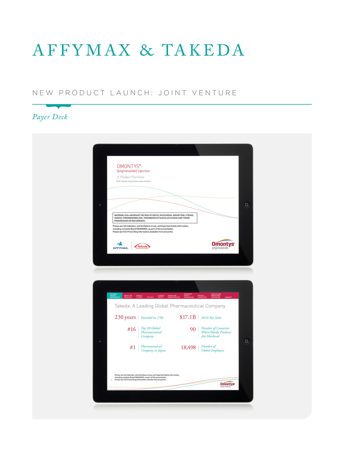 Omontys Payer Deck / Client: Affymax & Takeda by Olga Ioukhanova at ...