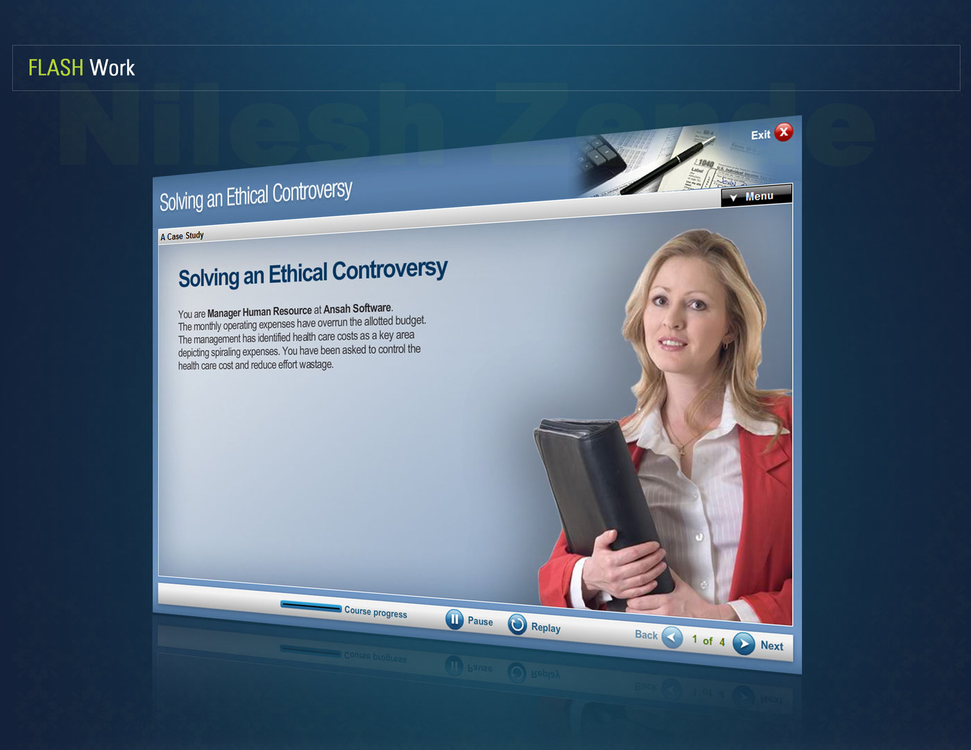 Flash designs by Nilesh Zende at Coroflot.com