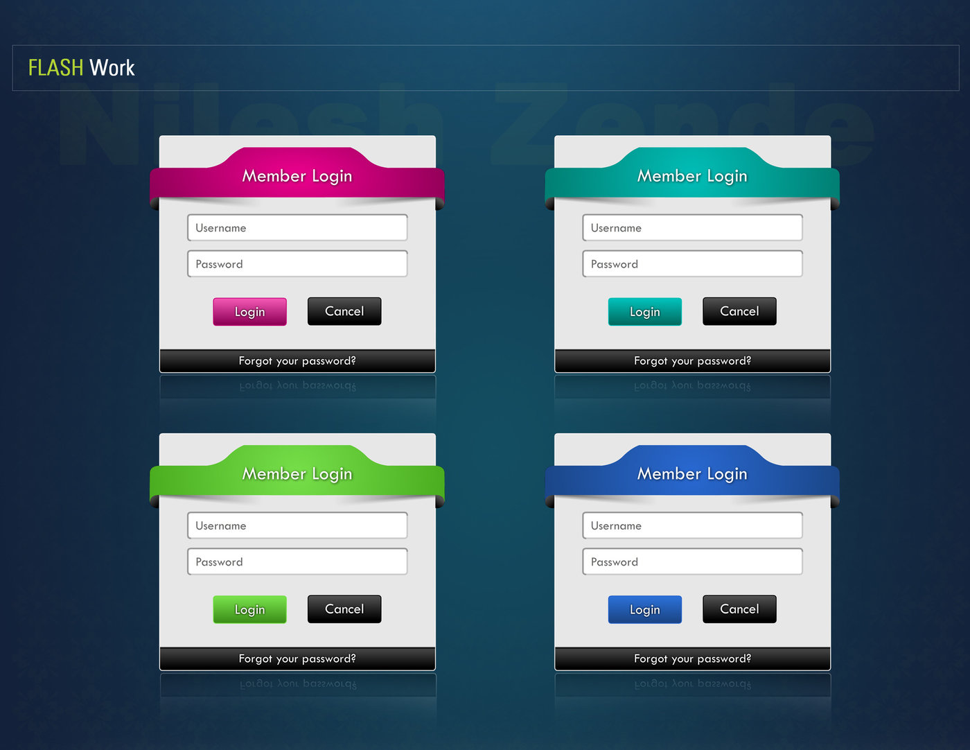 Flash designs by Nilesh Zende at Coroflot.com