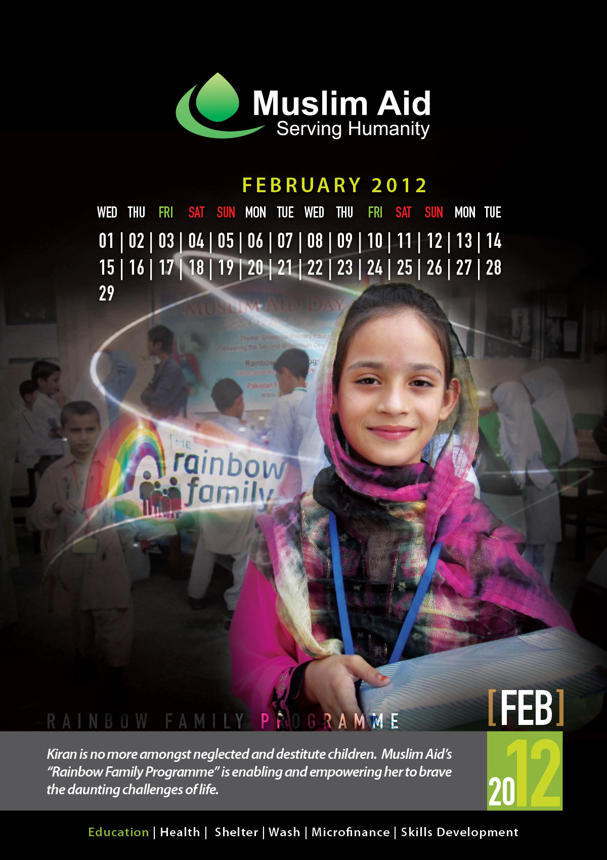 NGO calendar design by arslan Khan babar at Coroflot.com