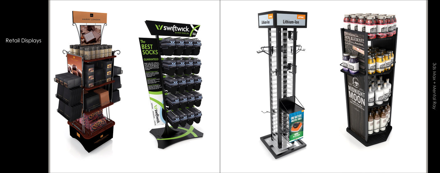 Retail Displays by Daniel Meadows at Coroflot.com