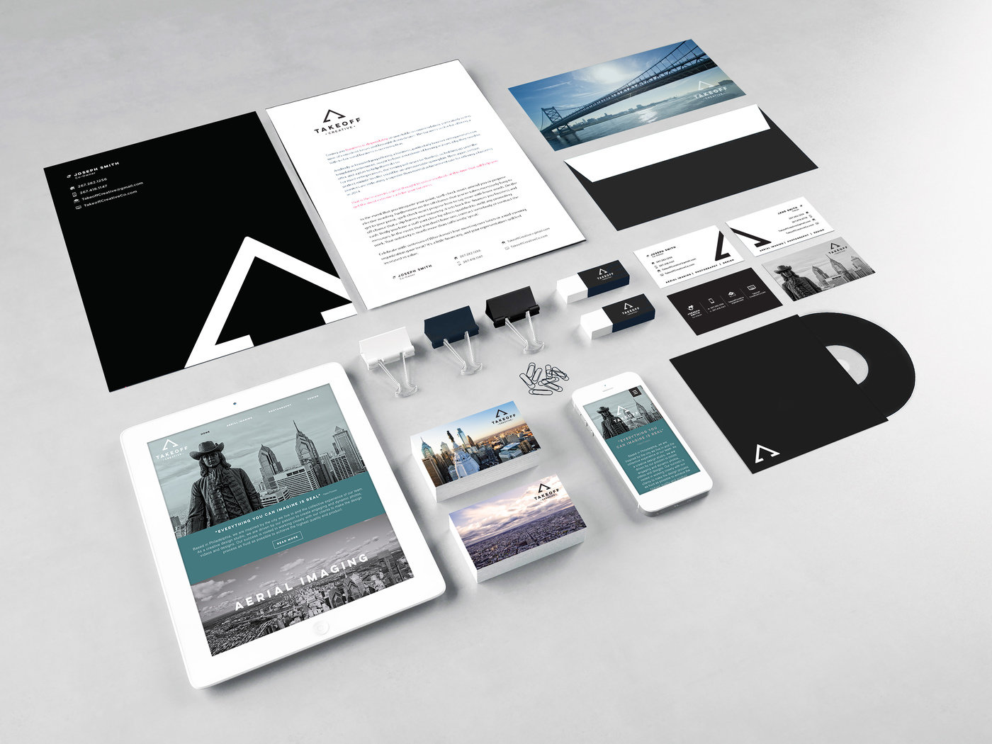 Branding: Takeoff Creative by Liana Kalushner at Coroflot.com