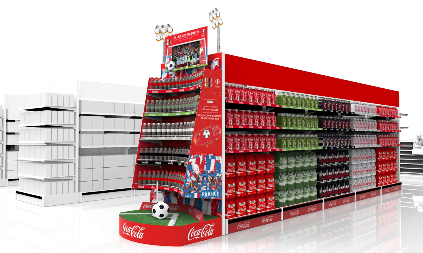 Coca-Cola - UEFA European Championship Gondola-end displays by Carol ...