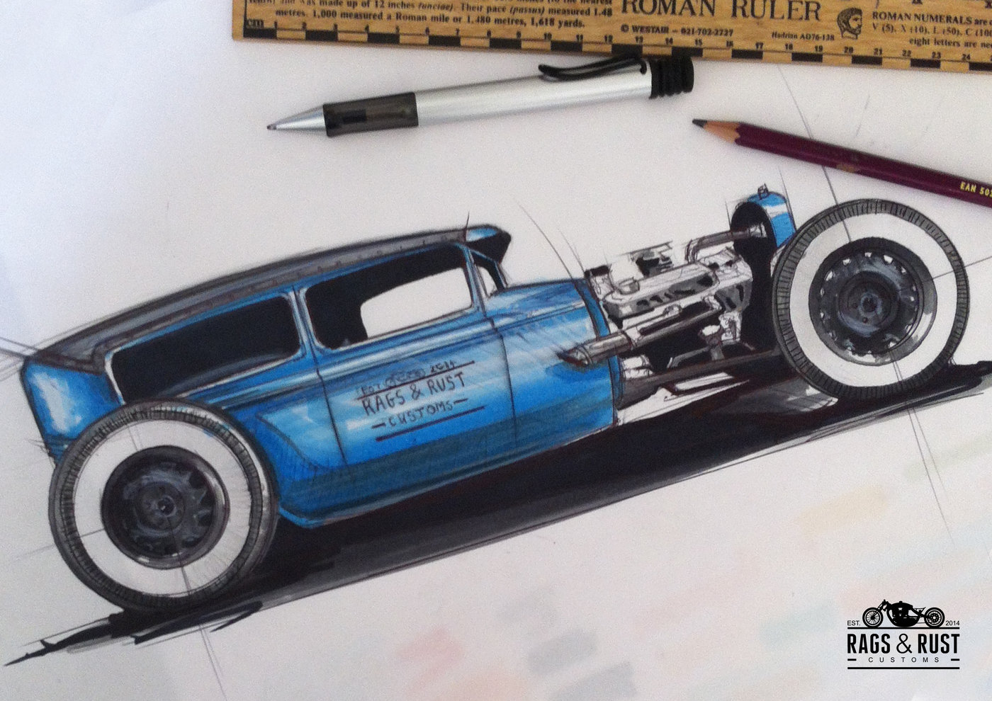 Automotive Illustration by John Bridge at Coroflot.com