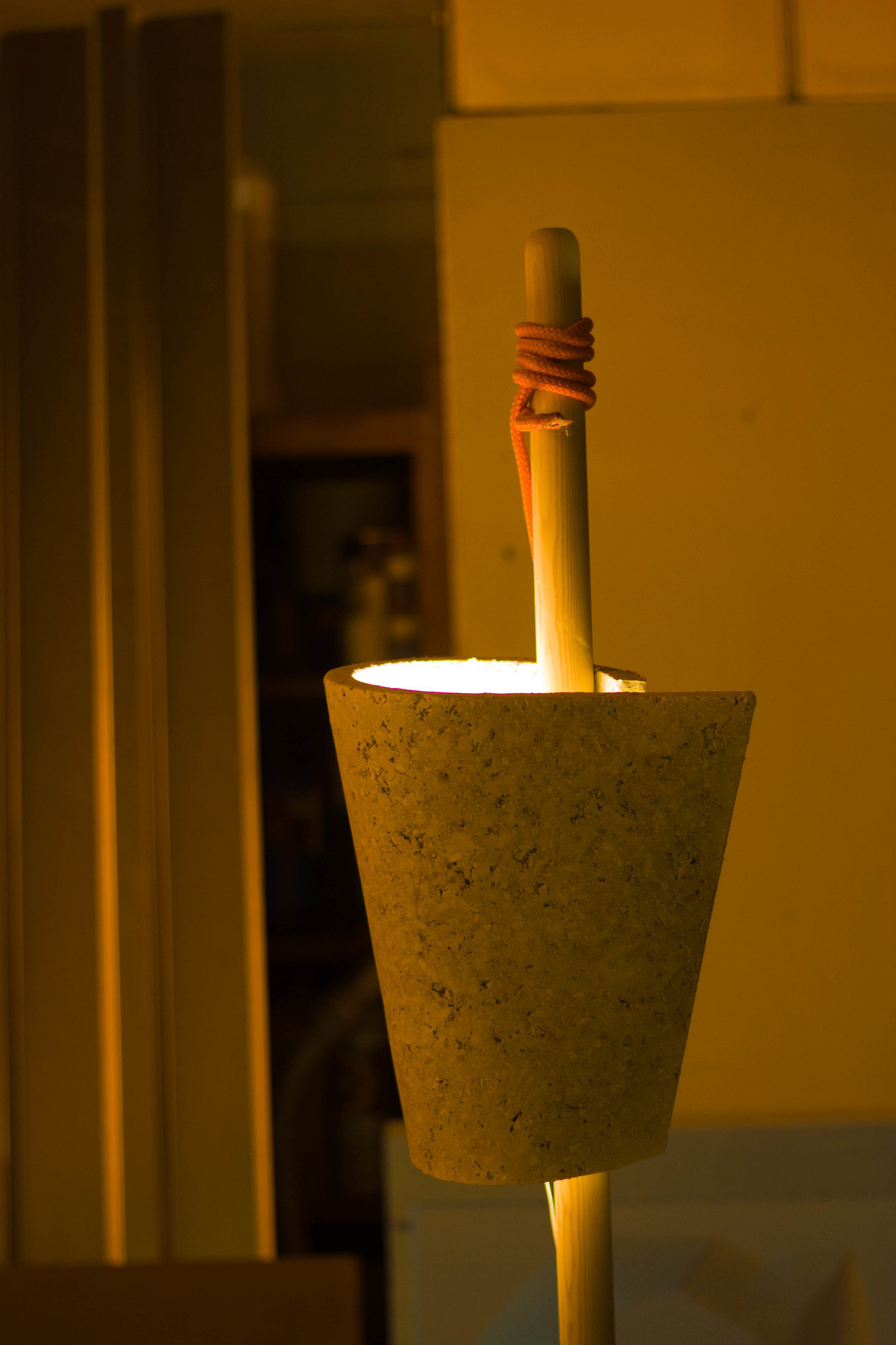 Moses the concrete Lamp by Ryan Spotowski at Coroflot.com
