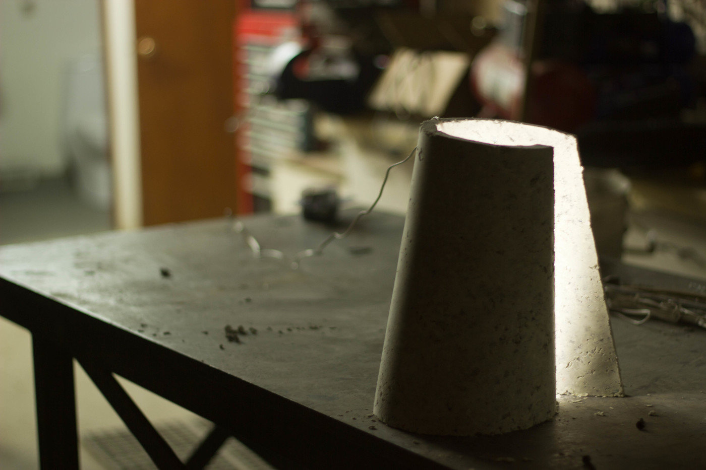 Moses the concrete Lamp by Ryan Spotowski at Coroflot.com