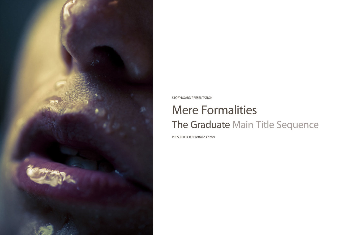 The Graduate Title Redesign by Adam Hook at Coroflot.com