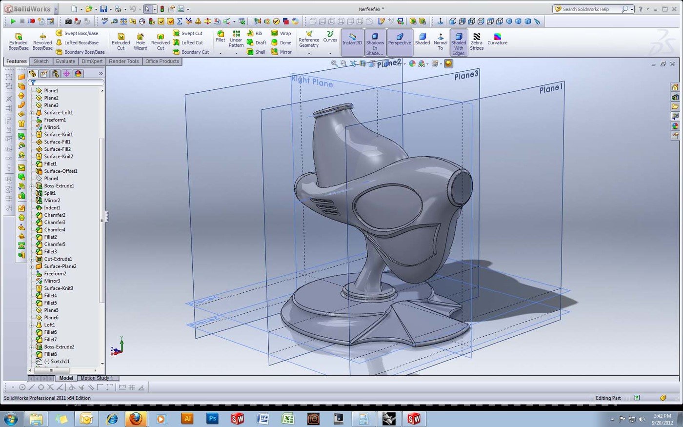SolidWorks to ZBrush by Jacob Howell at Coroflot.com