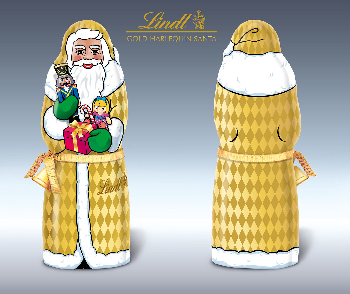 Lindt Chocolate Santa-foil wrap designs by Todd Curtis Design at ...