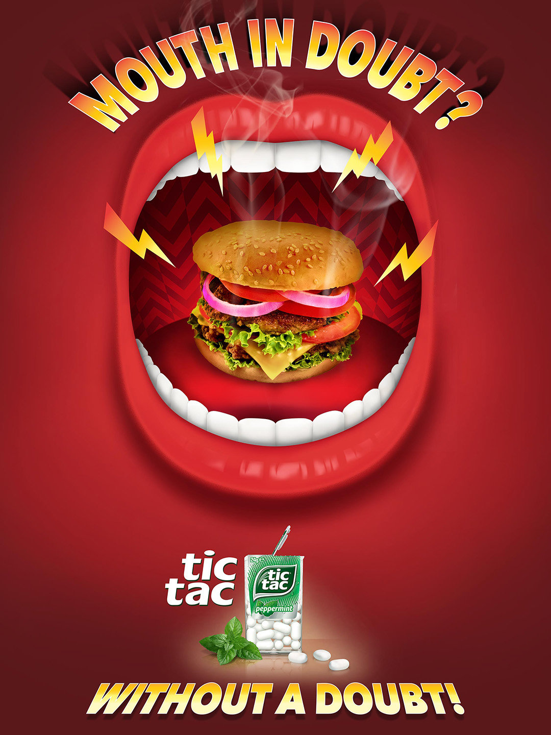 TicTac promotion ~ poster concept by Todd Curtis Design at Coroflot.com