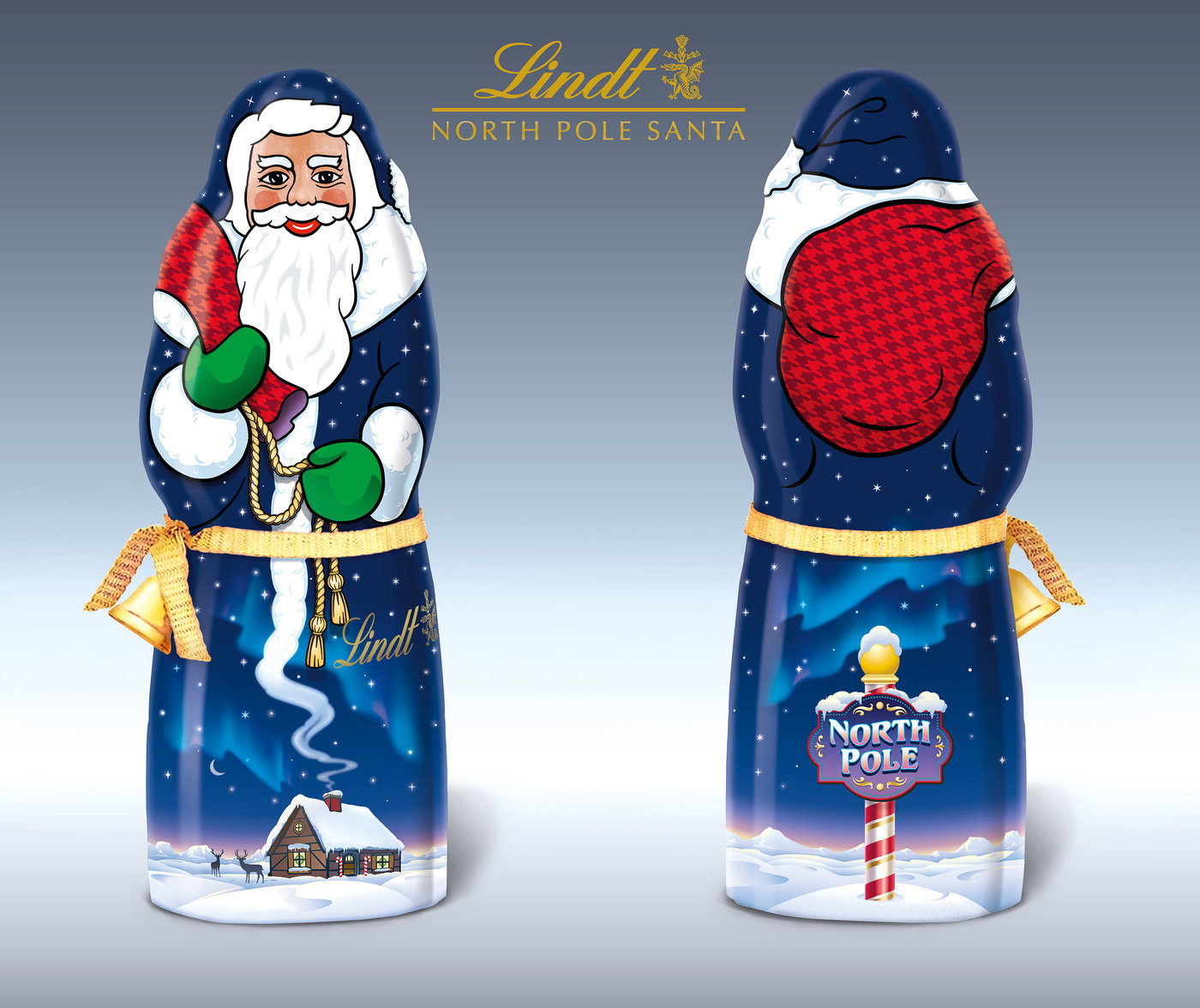 Lindt Chocolate Santa-foil wrap designs by Todd Curtis Design at ...