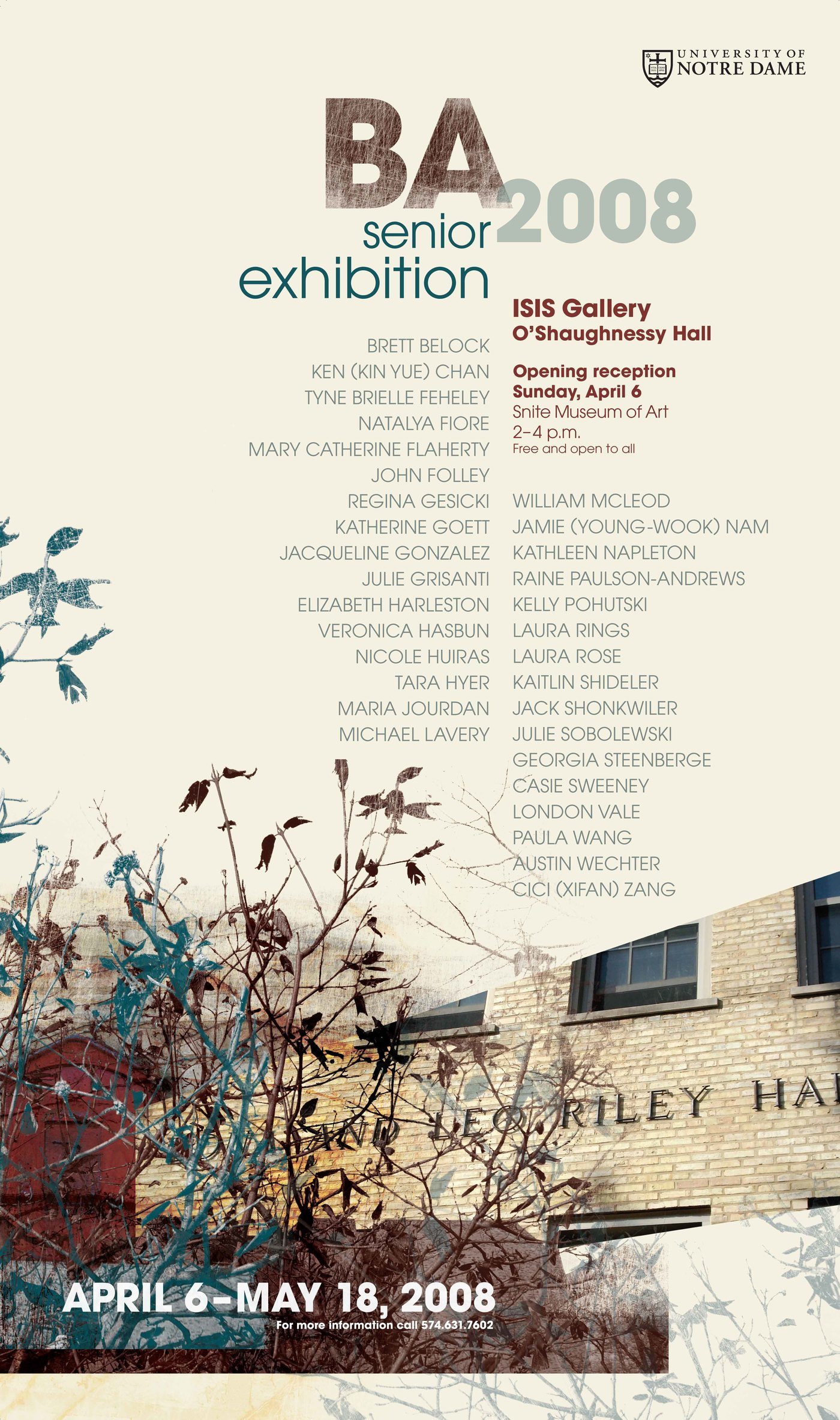 BA BFA degree show posters by Audrey Marier at Coroflot.com