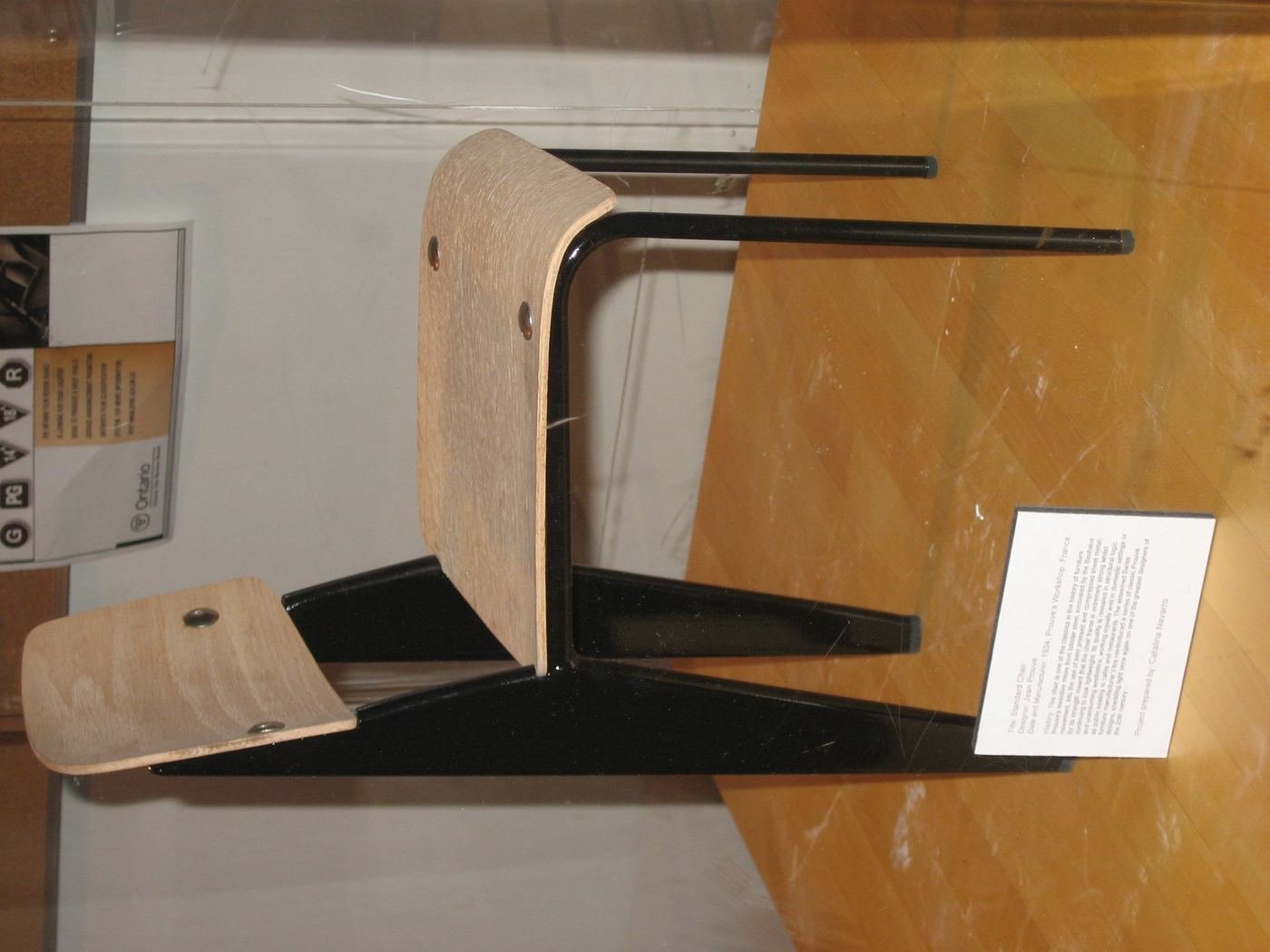 Scale model of Jean Prouves Standard chair by Catalina Navarro at ...