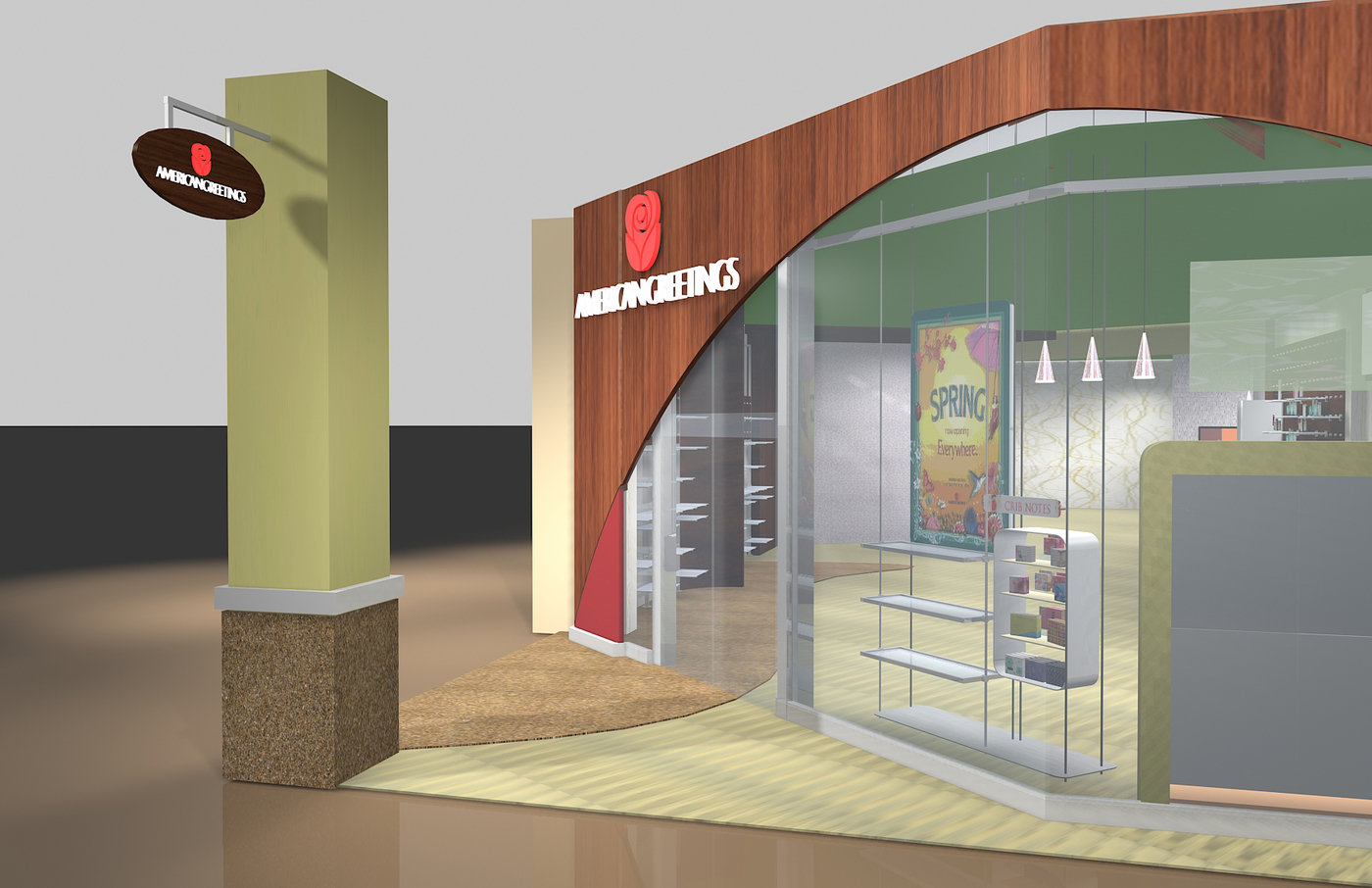 American Greetings Gallery Store Concept by Elizabeth Olson at Coroflot.com