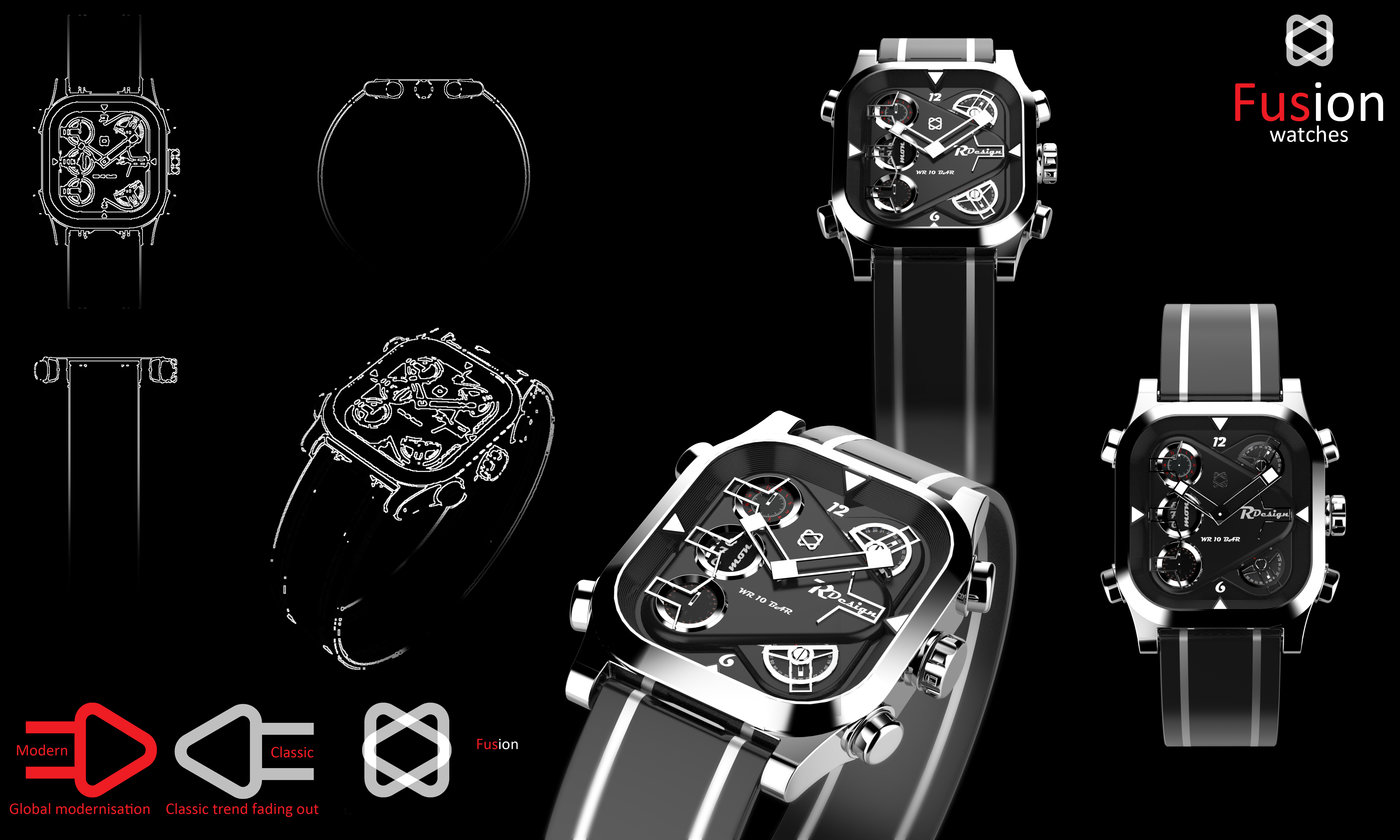 Fusion Watch - Modern and classic fusion by Rahul Shirbhate at Coroflot.com