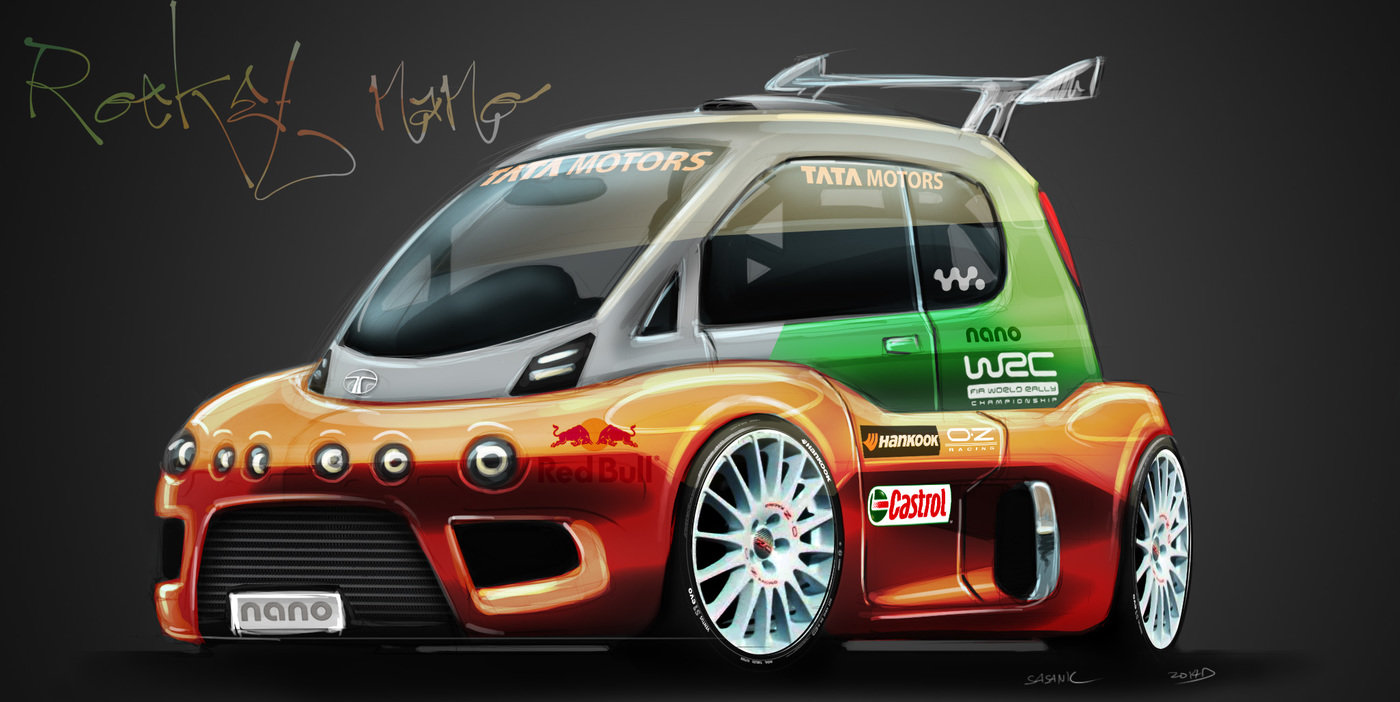 tata nano group B rally car by Sasank Gopinathan at Coroflot.com