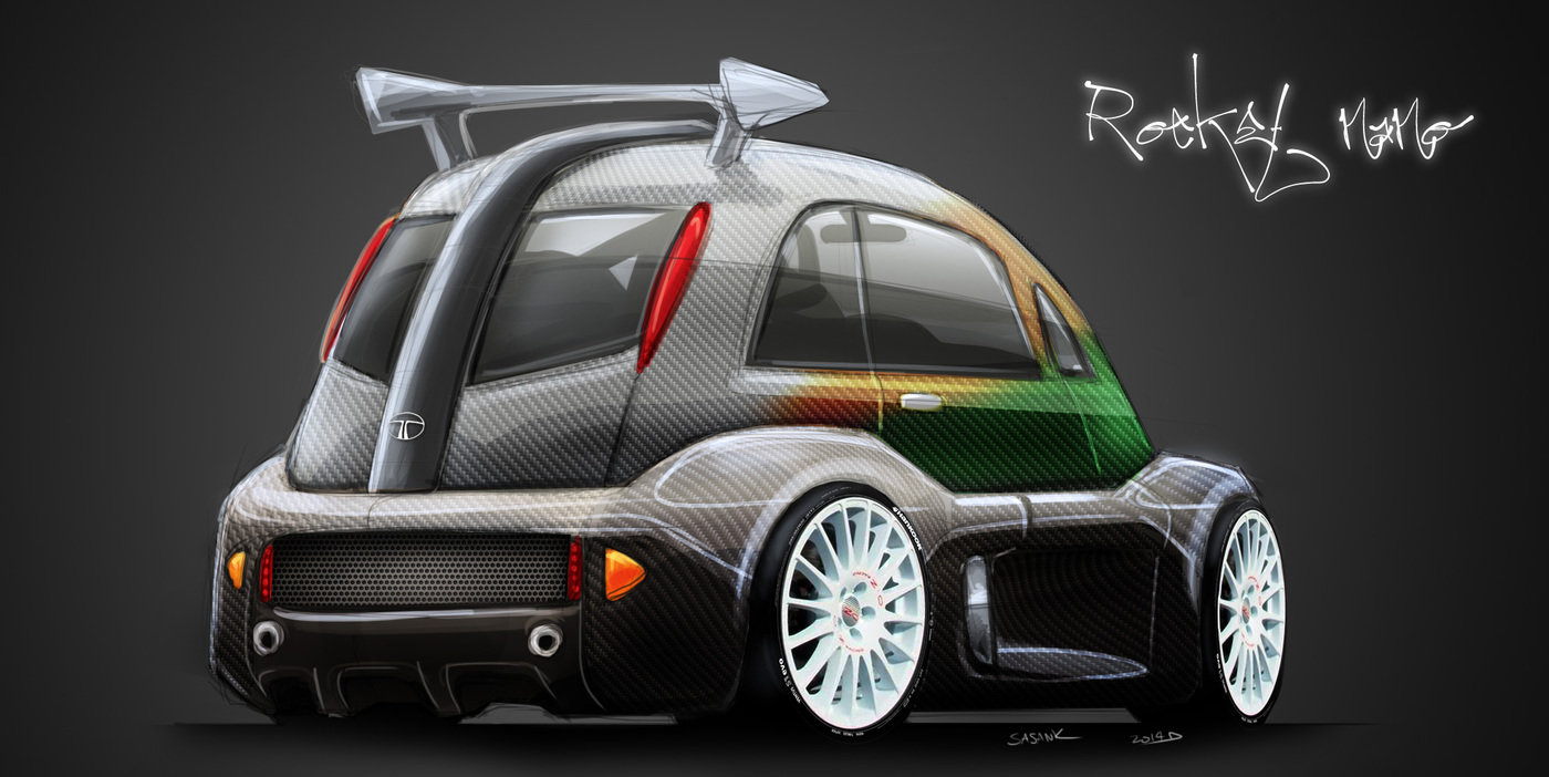 tata nano group B rally car by Sasank Gopinathan at Coroflot.com
