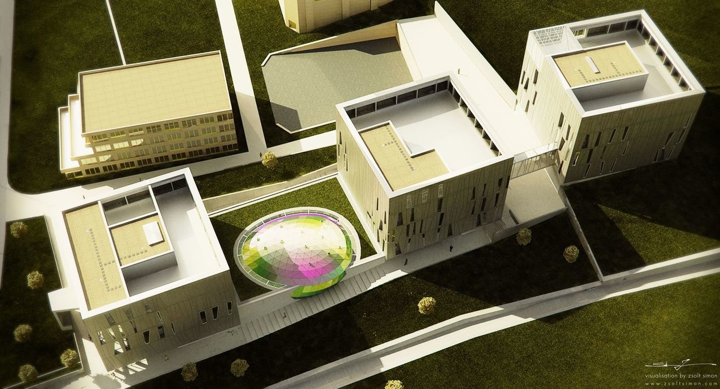 Visualizations 2009 Science Building in Pecs by Zsolt Simon at Coroflot.com