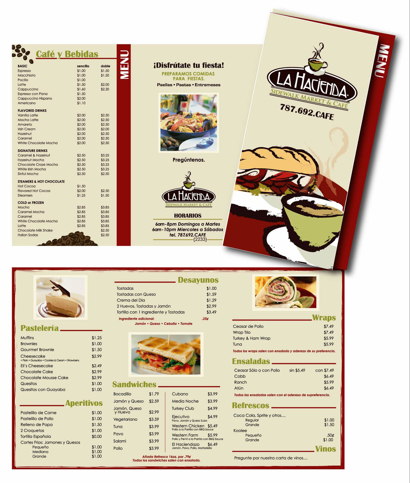 Brochures and Menus by Maria Isabel Oliver at Coroflot.com