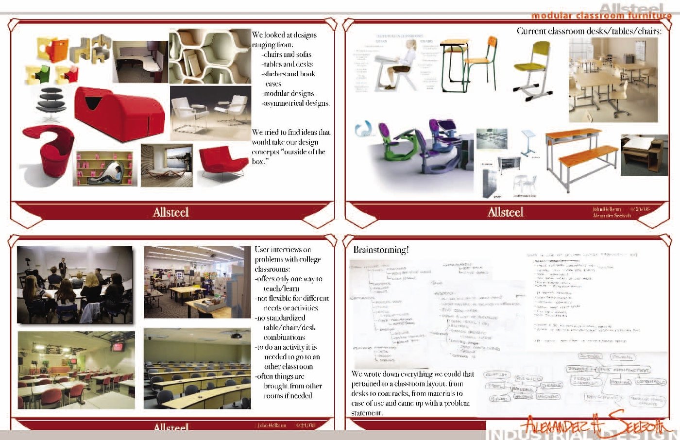 Modular Classroom Furniture by Alexander Seeboth at Coroflot.com