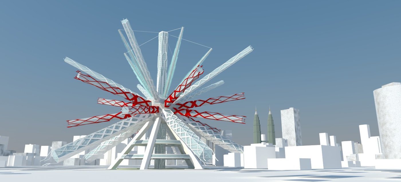 The 21 Diagonal Towers by Mark Curtis Josem at Coroflot.com