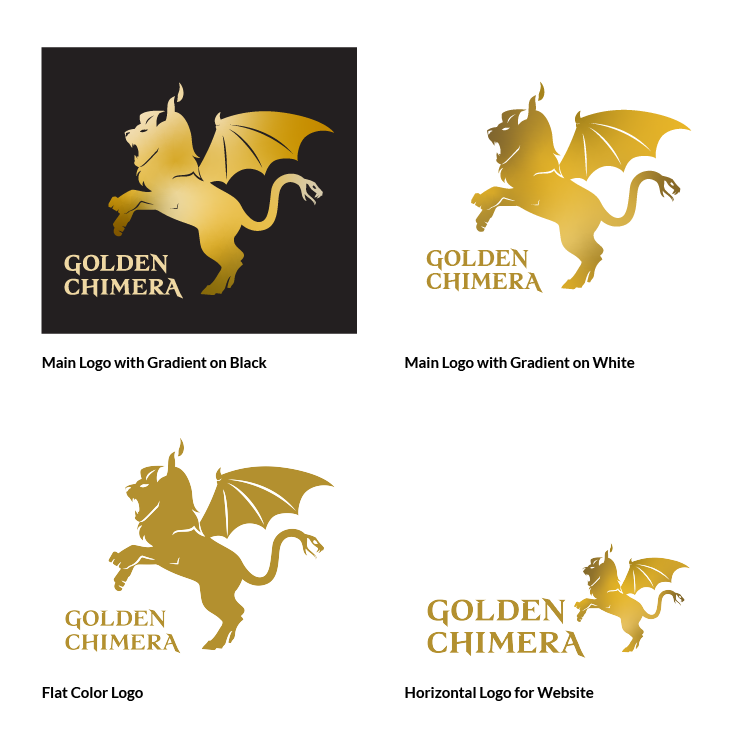 Brand Identity: Golden Chimera by Becky Ferrel at Coroflot.com