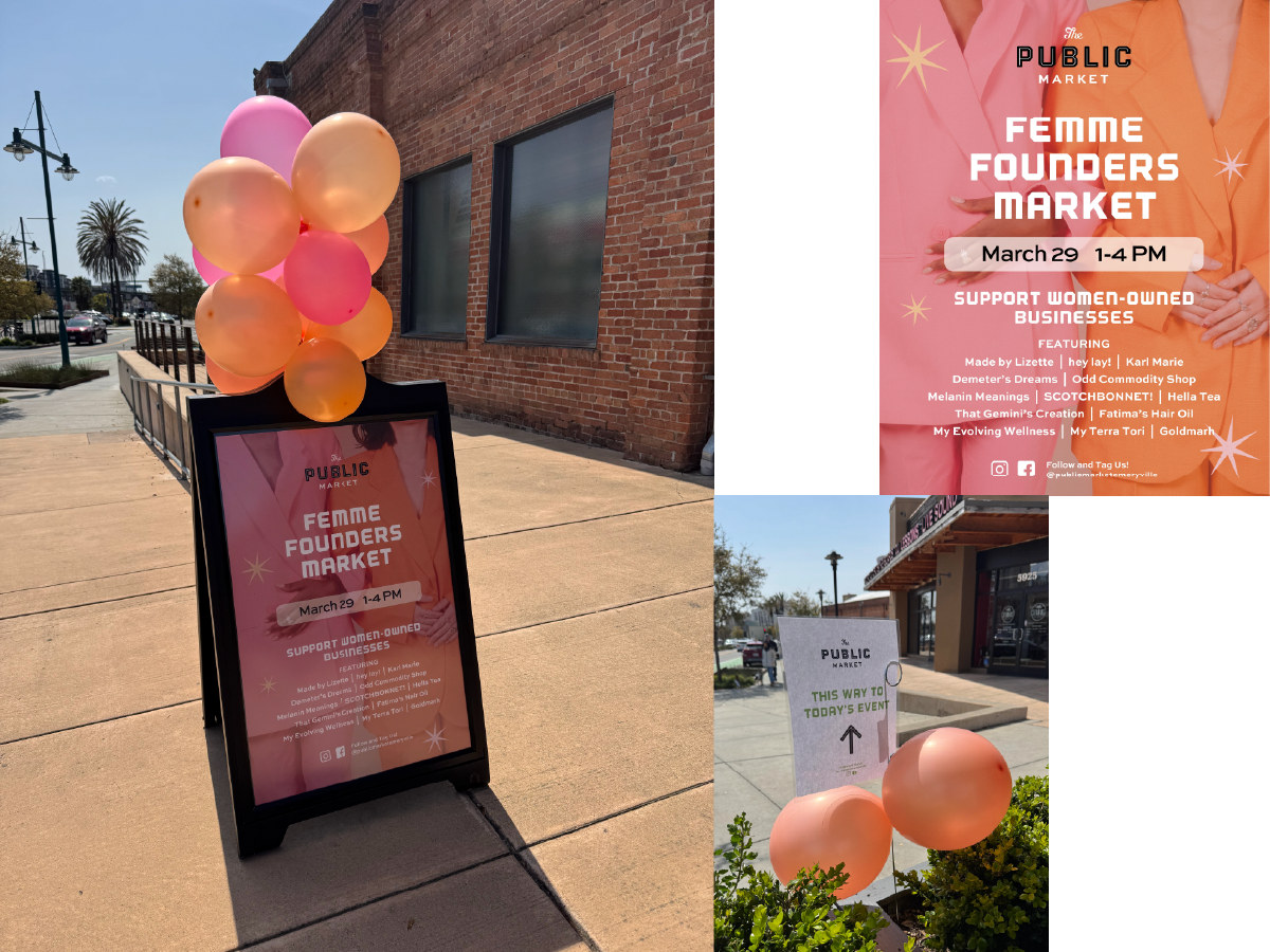 Event Activation Posters: The Public Market, Emeryville by Becky Ferrel ...