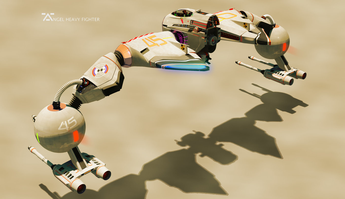 Angel Star Fighter - Game Asset by Edmund Keefe at Coroflot.com