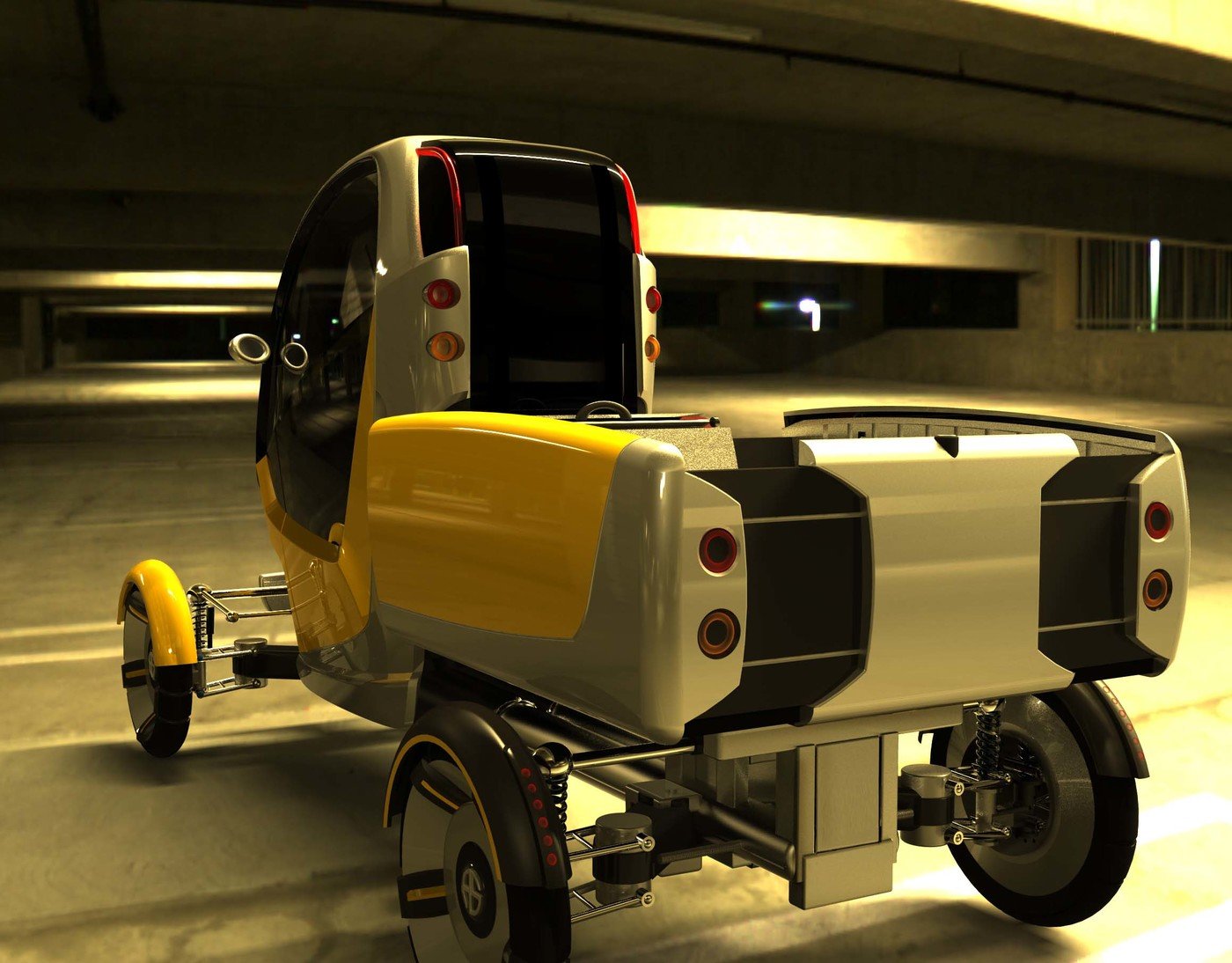 CarGo - Urban Delivery Vehicle by Adam Schacter at Coroflot.com