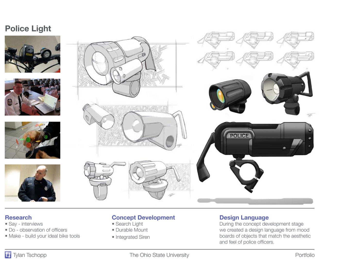 Police Cycle Light by Tylan Tschopp at Coroflot.com