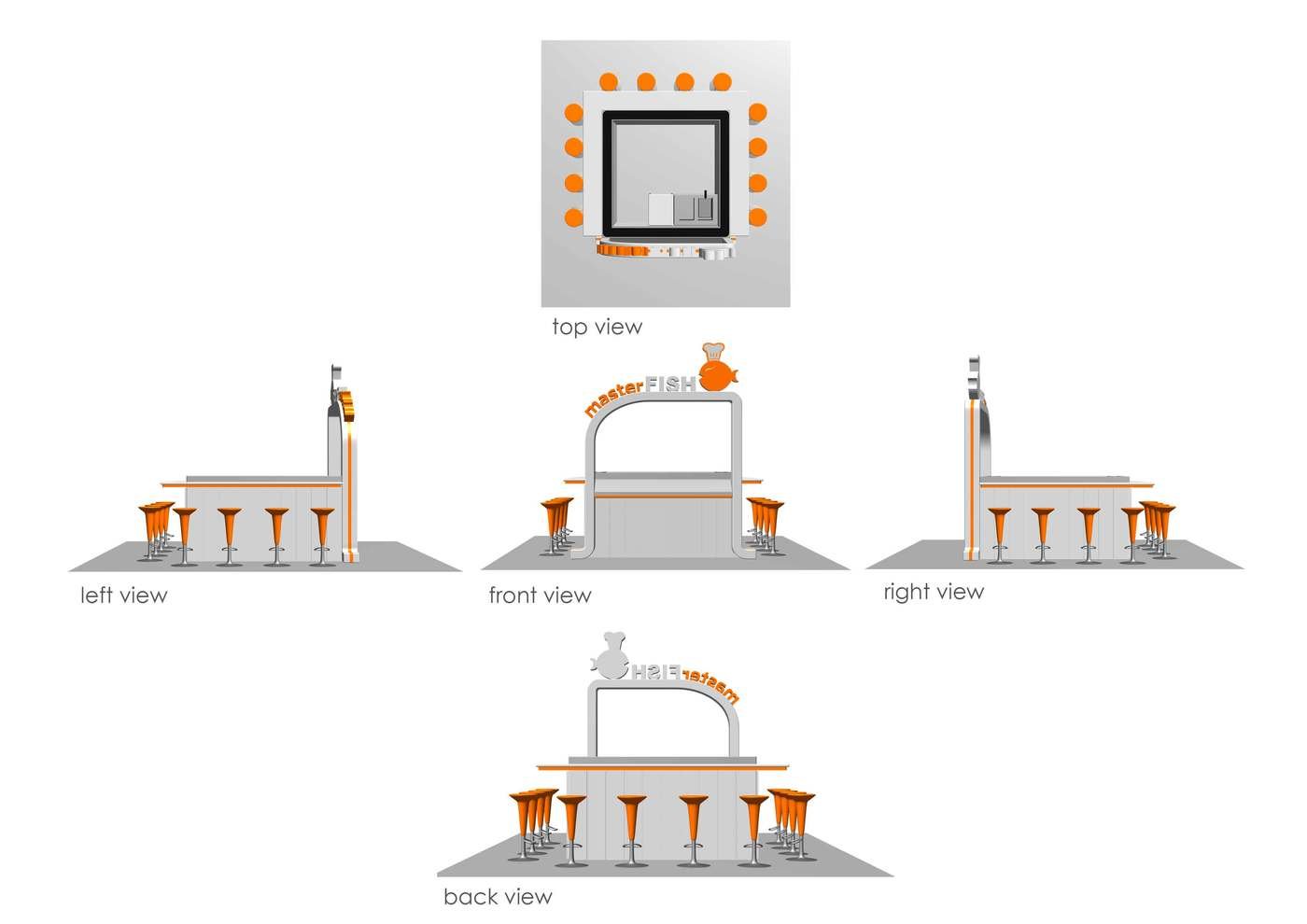 MasterFish - Logo and Booth Design by Sherly Gunawan at Coroflot.com