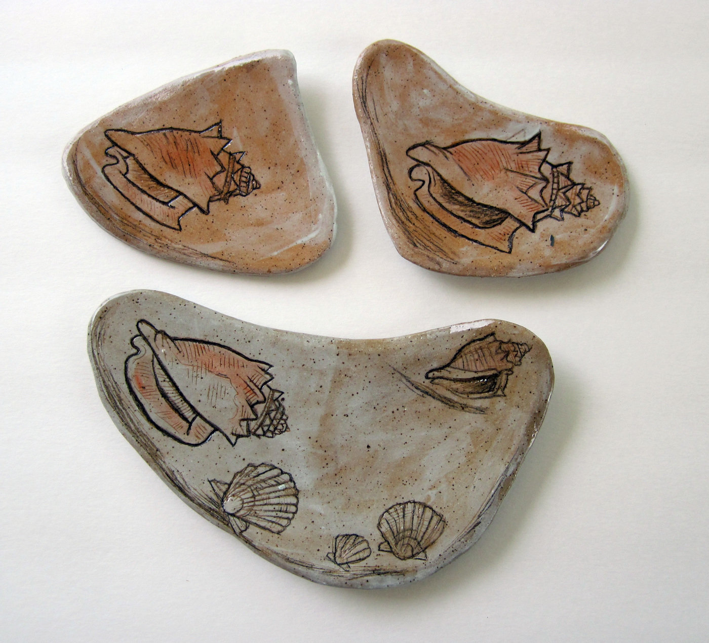 Shell and turtle plates by Melissa Stang at Coroflot.com